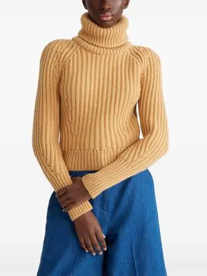 PATOU Ribbed Roll-neck Sweater