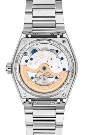 FREDERIQUE CONSTANT Highlife Worldtimer Manufacture Automatic Watch - Silver-tone
