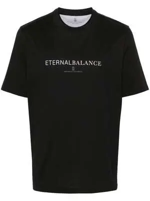Brunello Cucinelli Text-print Cotton T-shirt