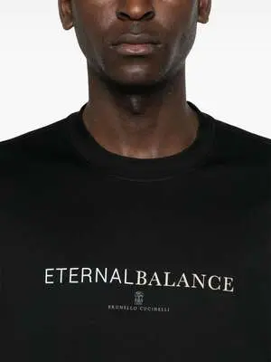 Brunello Cucinelli Text-print Cotton T-shirt