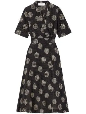 DESTREE Lee Polka-dot Midi Dress