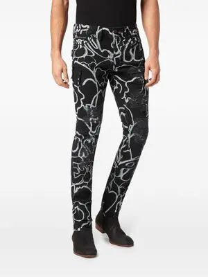 Philipp Plein Skull & Bones Straight-leg Jeans