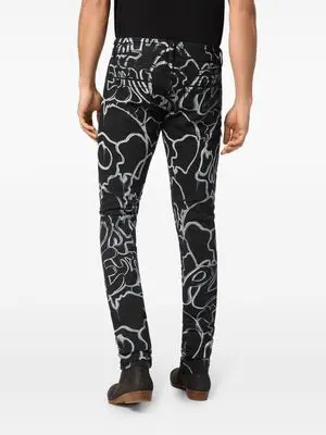 Philipp Plein Skull & Bones Straight-leg Jeans