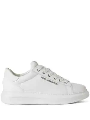 Karl Lagerfeld Ikon Nft Kapri Leather Sneakers - White