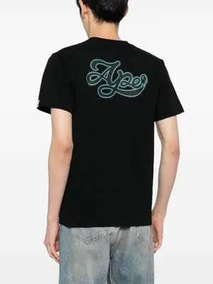 A BATHING APE Logo-print Cotton T-shirt - Black
