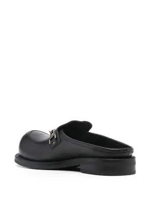 Martine Rose Chain-detailed Leather Mules