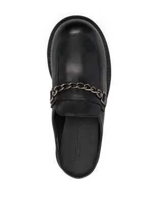 Martine Rose Chain-detailed Leather Mules