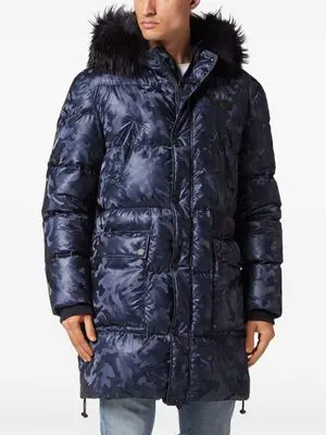 Philipp Plein Camouflage-print Padded Parka Coat
