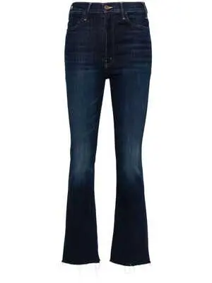 MOTHER The Hustler Flood Straight-leg Jeans - Blue