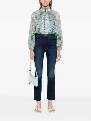MOTHER The Hustler Flood Straight-leg Jeans - Blue