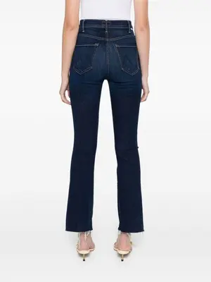 MOTHER The Hustler Flood Straight-leg Jeans - Blue