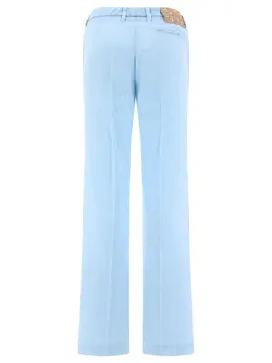 Jacob Cohen Pressed-crease Straight-leg Trousers - Blue