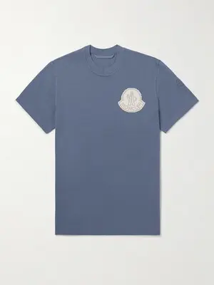 Moncler Logo-appliquéd Cotton-jersey T-shirt