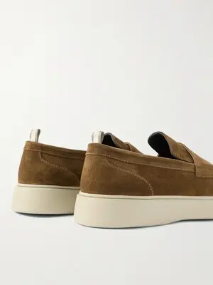 Officine Creative Frame Suede Penny Loafers