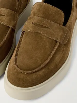 Officine Creative Frame Suede Penny Loafers