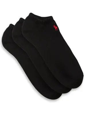 Polo Ralph Lauren 3-pack Classic Sport Ped Socks - Black