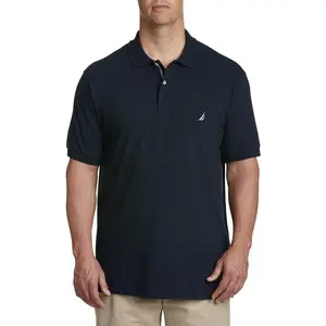 NAUTICA Stretch Piqué Polo Shirt - Navy
