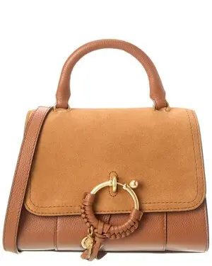 See By Chloé Joan Ladylike Leather & Suede Satchel - Brown