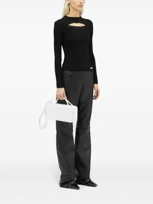 MSGM Straight-leg Leather Trousers