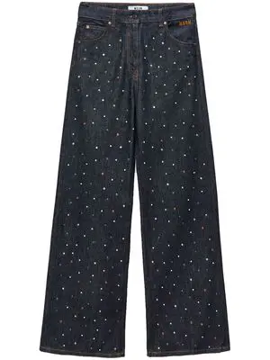 Msgm Raw Edge Hem Jeans For Women
