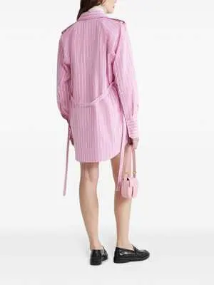 PATOU Striped Mini Shirt Dress