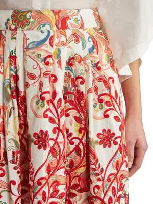 Etro Paisley-pattern Embroidered Midi Skirt