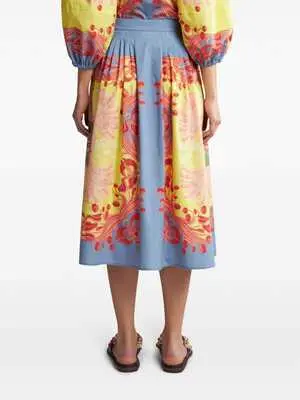 Etro Pleated Midi Skirt