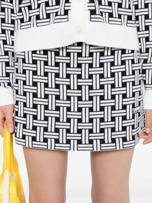 Kenzo Patterned Jacquard Mini Skirt