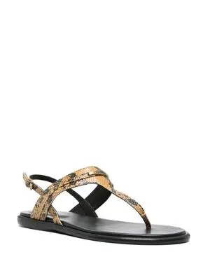 Isabel Marant Étoile Nya Leather Sandals - Neutrals