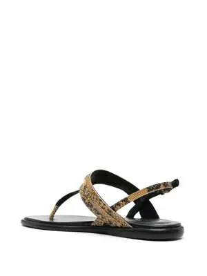 Isabel Marant Étoile Nya Leather Sandals - Neutrals