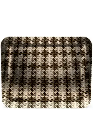 FORNASETTI Greca Geometric-print Tray - Black