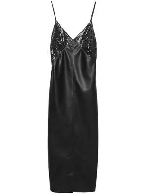 MSGM Sequin-embellished Midi Dress