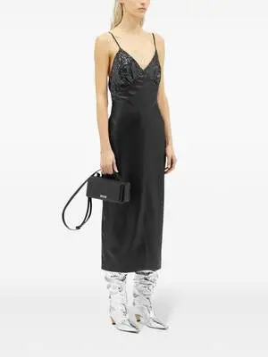 MSGM Sequin-embellished Midi Dress