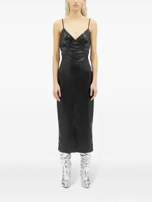 MSGM Sequin-embellished Midi Dress