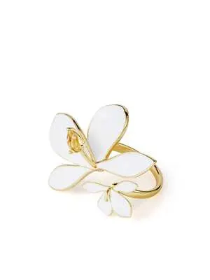 Shanghai Tang Ginger Flower Enamel Ring