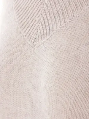 Brunello Cucinelli Long-sleeve V-neck Jumper - Neutrals