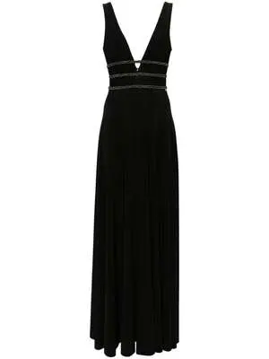 NISSA Bead-embellished Maxi Dress