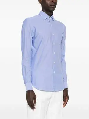 XACUS Spread-collar Textured Shirt