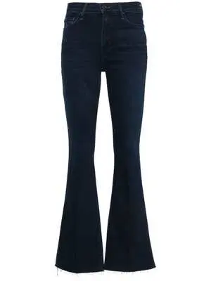 MOTHER The Weekender Fray Bootcut Jeans - Blue