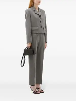 MSGM Straight-leg Virgin Wool-blend Trousers