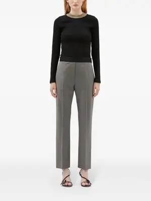 MSGM Straight-leg Virgin Wool-blend Trousers