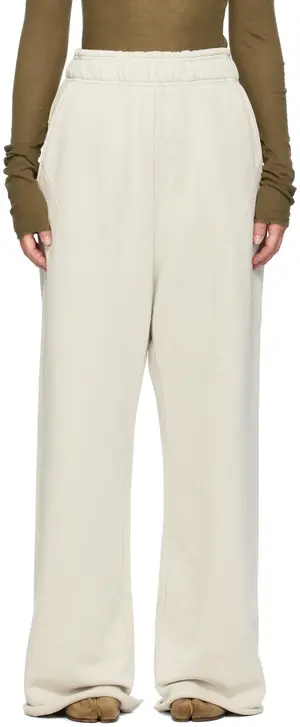 ENTIRE STUDIOS Entire Studios Off-White Full Sweatpants - Pearl