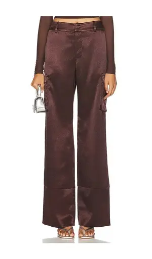 SEROYA Galia Satin Cargo Pant