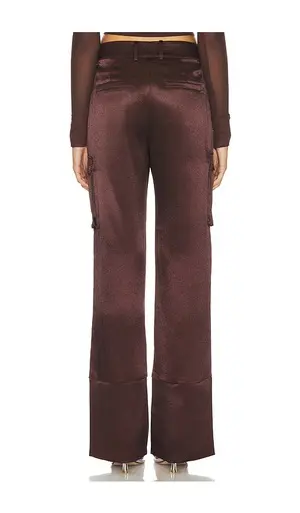 SEROYA Galia Satin Cargo Pant
