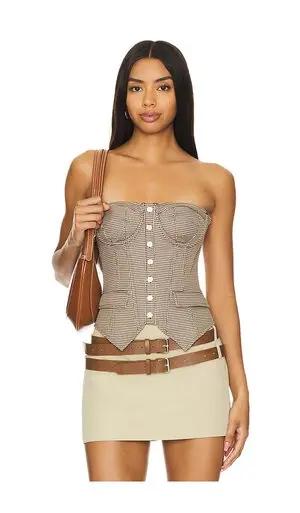 GUIZIO Edith Corset In Brown