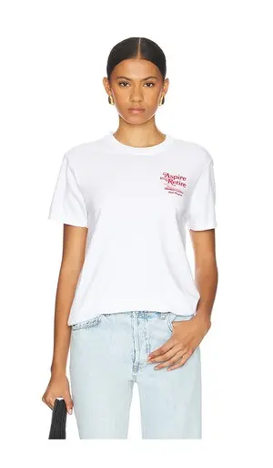 MOTEL MARGARITA Aspire To Retire" Graphic Tee - White