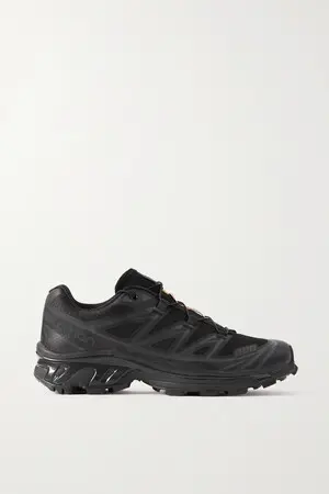 SALOMON Xt-6 Rubber-trimmed Mesh Sneakers Black