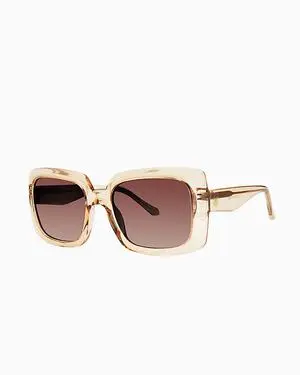 Lilly Pulitzer® Triton Reef Sunglasses - Crystal Gold