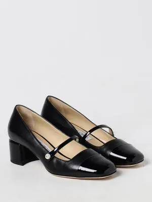 JIMMY CHOO Embellished Mesh Ballet Flats - Black