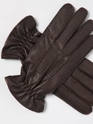 ORTIGNI Leather Gloves - Dark